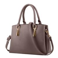 China ISO Ladies Lychee Pattern PU Leather Tote Handbag 31x13x21cm European American Style for sale