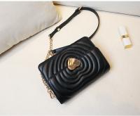 China PU Leather Chain Strap Shoulder Bag 20x7x20cm Women Crossbody Messenger Bag for sale