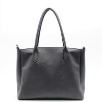 China PU Leather Ladies Tote Handbag 34.5cm Shoulder Bag with Zipper European Style for sale