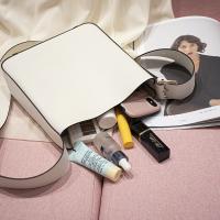 China White Thin Strap Crossbody Bag 22cm 14cm Polyester Lining for sale