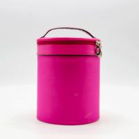 China OEM Double Zipper Cosmetic Bag BSCI Personalized Leather Makeup Bag for sale