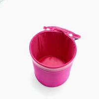 China OEM Double Zipper Cosmetic Bag BSCI Personalized Leather Makeup Bag for sale