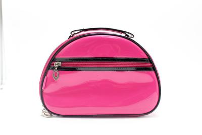 China 22cm PU Leather Cosmetic Bag 15cm Makeup Case Travel Jewelry Storage Organizer for sale