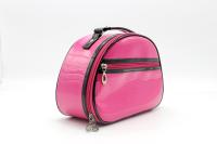 China 22cm PU Leather Cosmetic Bag 15cm Makeup Case Travel Jewelry Storage Organizer for sale