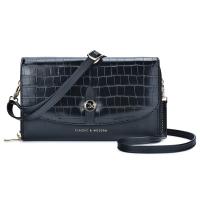 China Pink PU Leather Crossbody Bag 20x7x20cm Polyester Lining Sling Bag for Women for sale