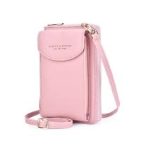 China One Shoulder Crossbody Bag 20x7cm Phone Pouch for Ladies PU Leather Casual Handbag for sale