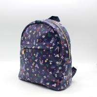China 24cm 28cm Womens Waterproof Backpack Nylon Floral Backpack Purse for sale