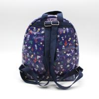 China 24cm 28cm Womens Waterproof Backpack Nylon Floral Backpack Purse for sale