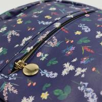 China 24cm 28cm Womens Waterproof Backpack Nylon Floral Backpack Purse for sale