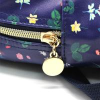 China 24cm 28cm Womens Waterproof Backpack Nylon Floral Backpack Purse for sale