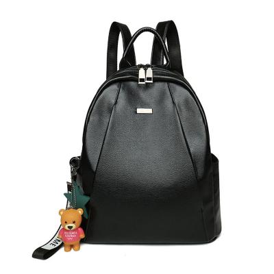 China Women's Waterproof PU Backpack 31x15x41cm Large Capacity Versatile Rucksack for sale