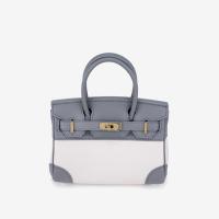 China Gray Blue PU Leather Messenger Bag 20x13cm Women Handbag Crossbody for sale