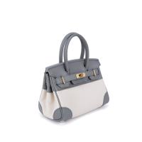 China Gray Blue PU Leather Messenger Bag 20x13cm Women Handbag Crossbody for sale