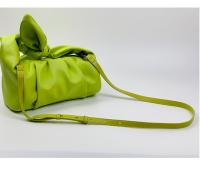 China ODM Ladies Clutch Bag 28cm 14cm Lime Green Leather Clutch Purse for sale