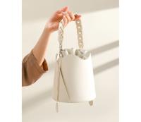 China Women Nylon Bucket Bag 18cm Retro Style Handbag Simple All-Match Messenger Bag Custom Logo for sale