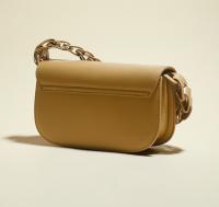 China PU Leather Armpit Chain Strap Shoulder Bag 23x13cm Hasp Closure for sale