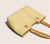 China 32cm Nylon Leather Shopping Bag Large Capacity Underarm Tote Handbag for Women for sale