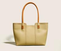 China 32cm Nylon Leather Shopping Bag Large Capacity Underarm Tote Handbag for Women for sale
