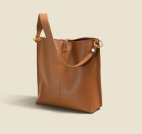 China Hasp Closure PU Shoulder Bag 29x10x27cm Leather Underarm Crossbody Handbag for sale