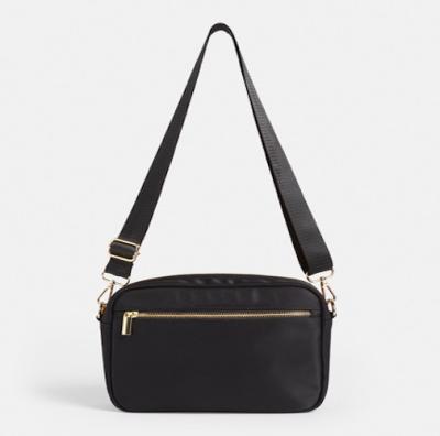 China BSCI Recycled Nylon Sling Bag 22cm Women Crossbody with Detachable Strap for sale