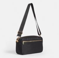 China BSCI Recycled Nylon Sling Bag 22cm Women Crossbody with Detachable Strap for sale