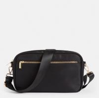 China BSCI Recycled Nylon Sling Bag 22cm Women Crossbody with Detachable Strap for sale