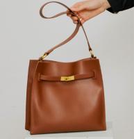 China Sedex Leather Bucket Shoulder Bag 29cm 16cm Wide Strap PU Handbag for sale