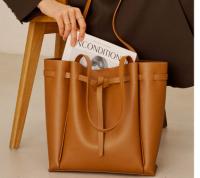 China Armpit Small Underarm Bag 30cm Tote Bag With Drawstring Closure for sale