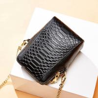 China Crocodile Embossed PU Phone Bag 12x8x18cm with Hand Strap for Women for sale