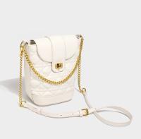 China Zippered PU Phone Chain Bag 19x10x21cm Women Crossbody Shoulder Handbag for sale