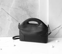 China Horsehair Black White Checkered Handbag 24cm Shoulder Bag Detachable Strap Leather for sale