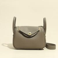 China Lychee Pattern PU Crossbody Bag 18cm 12cm Wide Strap Messenger Bag for Women for sale