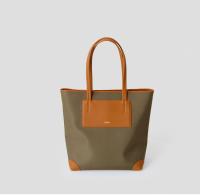 China 35cm Oversized Nylon Tote Bag with Zipper Large Capacity Commuter Handbag for sale