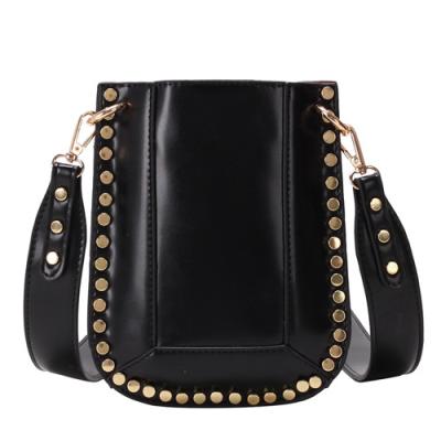 China ODM Leather Phone Bag 10cm 19cm Wide Strap Messenger Bag PU Shoulder Bag for sale
