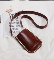 China ODM Leather Phone Bag 10cm 19cm Wide Strap Messenger Bag PU Shoulder Bag for sale
