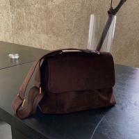 China Autumn Winter 40cm PU Fleece Shoulder Bag Large Capacity Women Handbag BSCI for sale