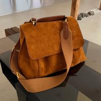 China Autumn Winter 40cm PU Fleece Shoulder Bag Large Capacity Women Handbag BSCI for sale