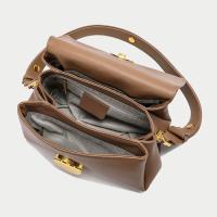 China ODM PU Leather Messenger Bag Soft Broadband Shoulder Bag 4 Colors White Black Yellow Brown for sale