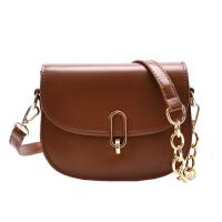 China Hasp Closure PU Leather Crossbody Bag 14cm Shoulder Sling Bag for Women for sale