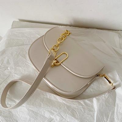 China Hasp Closure PU Leather Crossbody Bag 14cm Shoulder Sling Bag for Women for sale