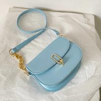 China Hasp Closure PU Leather Crossbody Bag 14cm Shoulder Sling Bag for Women for sale