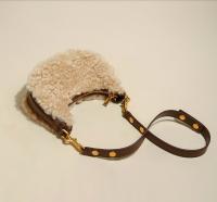 China Lamb Hair Saddle Bag Underarm Bag 23x7x12cm Small PU Shoulder Bag for Women for sale