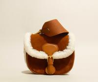 China Polyester Lining Female Crossbody Bag With Wide Shoulder Strap for sale
