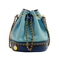 China PU Leather Drawstring Bucket Bag 20x17x22 cm Crossbody Handbag for Women BSCI Certified for sale