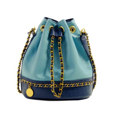 China PU Leather Drawstring Bucket Bag 20x17x22 cm Crossbody Handbag for Women BSCI Certified for sale