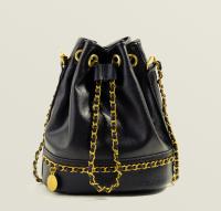 China PU Leather Drawstring Bucket Bag 20x17x22 cm Crossbody Handbag for Women BSCI Certified for sale