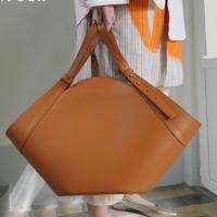 China 39cm 15cm 20cm Student PU Shoulder Bag Fan Shaped Irremovable Strap for sale