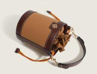China OEM Women Crossbody Messenger Bag PU Leather Round Bucket Bag 19 Years Factory for sale
