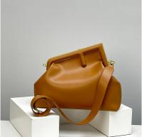 China Ladies Clutch Bag 30x11x25cm Metal Buckle Clip Wide Shoulder Strap Crossbody for sale