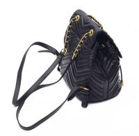 China Water Ripple Ladies Waterproof Backpack 24cm 16cm with Top Handles PU Leather for sale